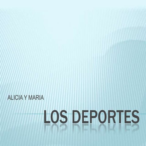 Los deportes | PPTX