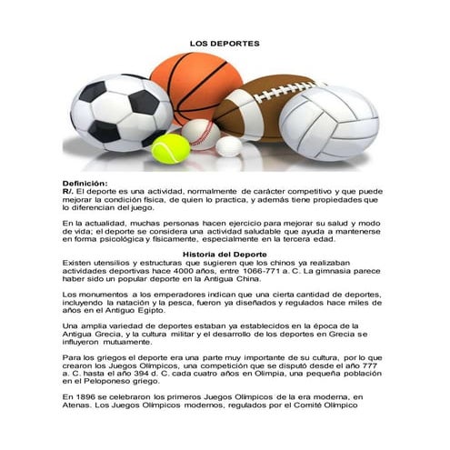 Los deportes