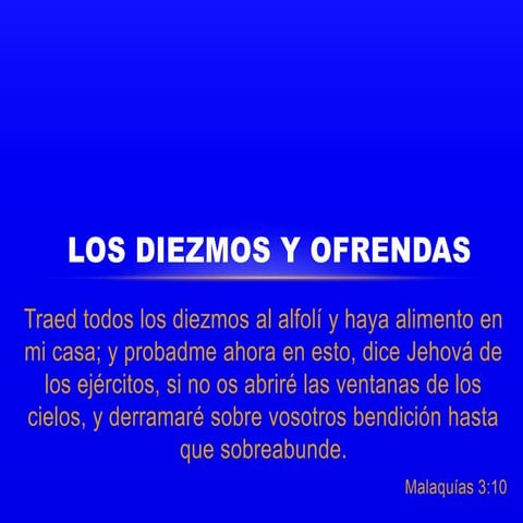 Diezmos Y Ofrendas Powerpoint Teologia De Las Ofrendas. (1) PPT | PDF