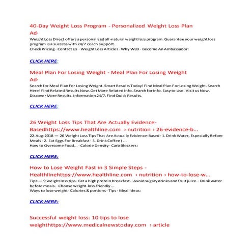 lose weight tips | PDF