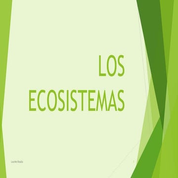 Los ecosistemas power point | PPTX