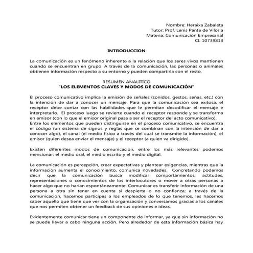 Comunicacion laboral | PPTX