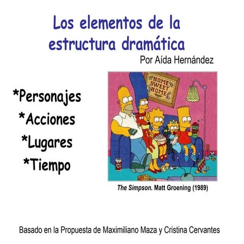 Los elementos de la estructura dramática | PPTX