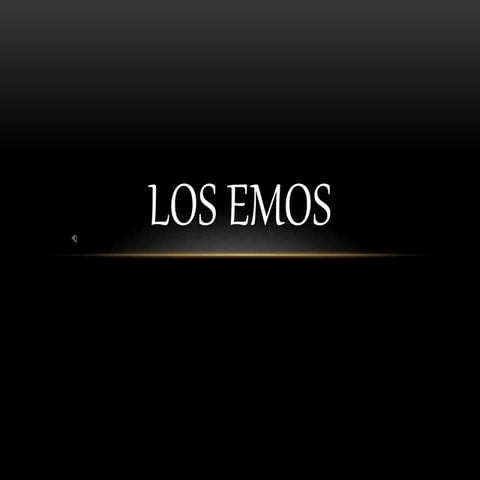 Los emos y su forma de ser | PPTX