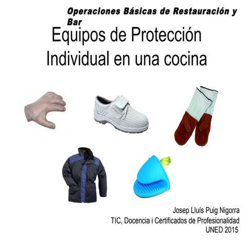 Equipos de Protección Individual en una cocina para alumnos de PQPI | ODP