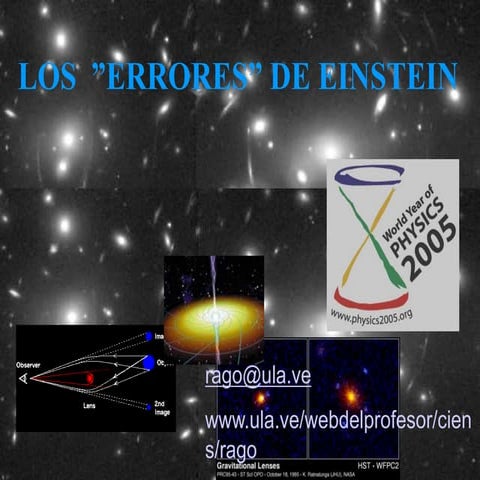 Los errores de Einstein | PPT