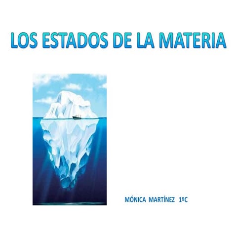 Presentacion estados de la materia | PPT