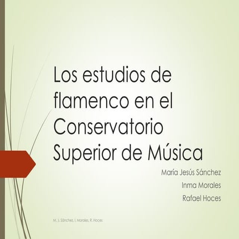 Los estudios de flamenco en el conservatorio superior | PDF
