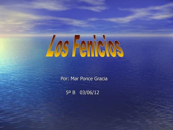 Cultura Fenicia | PPT