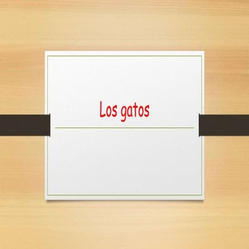 Los gatos!!c21 | PPTX