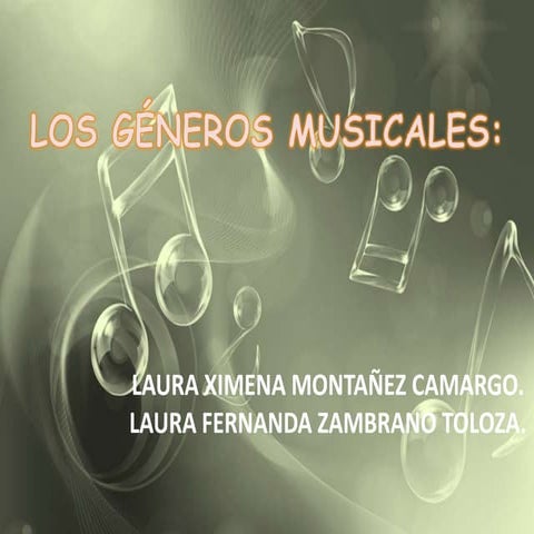 Los generos musicales | PPTX