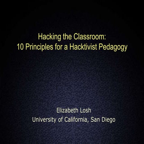 Viola Lasmana: Hacking the Classroom | PPTX
