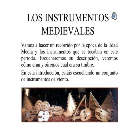 Los Instrumentos Medievales | PPS