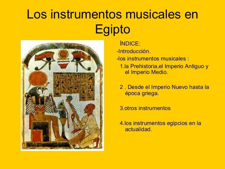Los Instrumentos Musicales En Egipto