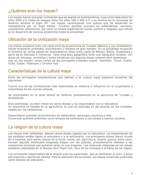 Civilizacion maya | PPT