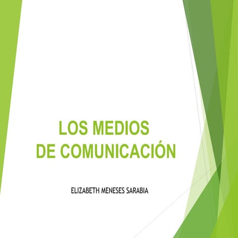 Los medios de comunicación | PPTX