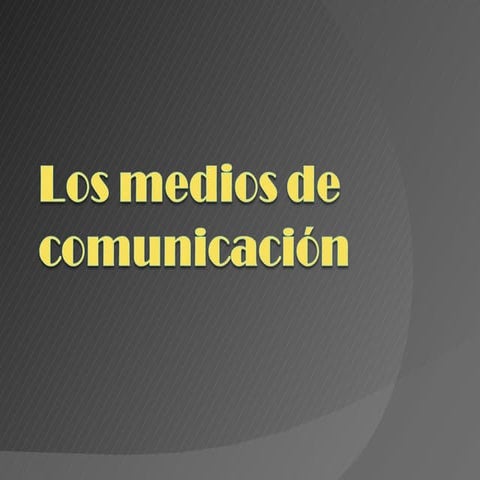 Medio de comunicacion (Tarea de Rosaida Garcia Lizardo, UAPA) | PPTX