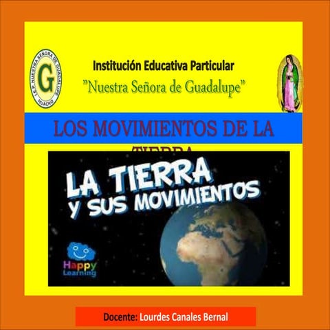 Los movimientos de la tierra 1º | PPTX