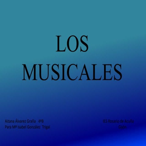 Los musicales | PPTX
