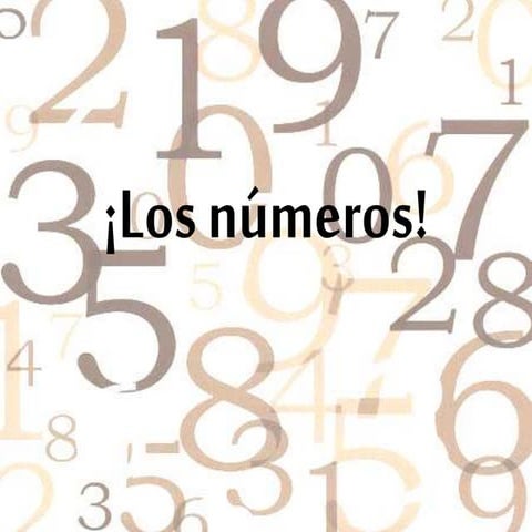 Los numeros! | PPTX