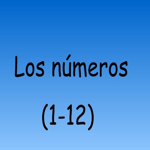 Los numeros | PPT
