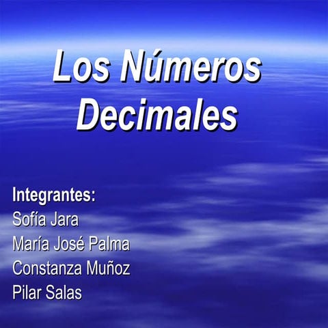 Numeros decimales | PPS