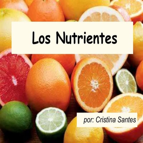 Los nutrientes | PPTX