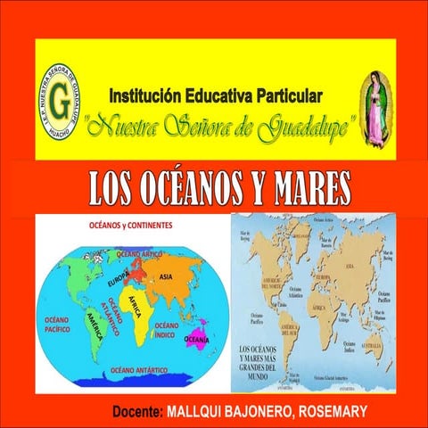 Los océanos y mares | PPT