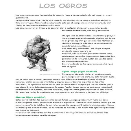 Los ogros | DOCX