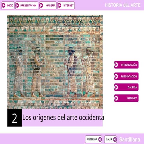 LOS ORÍGENES DEL ARTE OCCIDENTAL. SANTILLANA.ppt