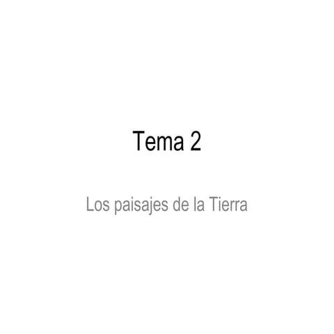 Los paisajes de la tierra | PPT