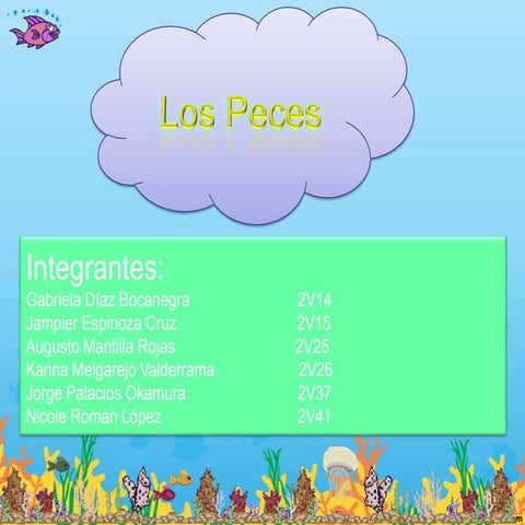 Los peces | PPTX | Fish and Aquariums | Pets