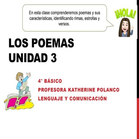 los_poemas y sus características - PPT para cuarto básico | PPTX