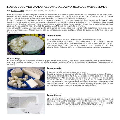 Quesos Mexicanos