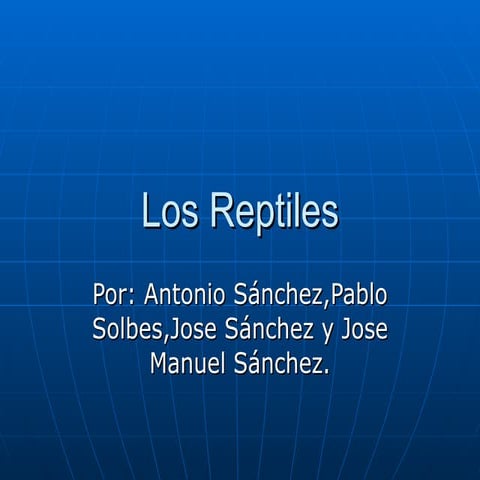 Los reptiles | PPTX