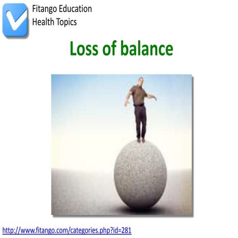Loss of balance | PPTX