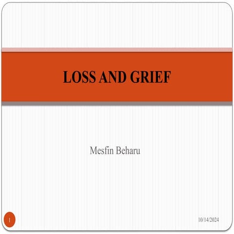 Grief and loss | PPTX