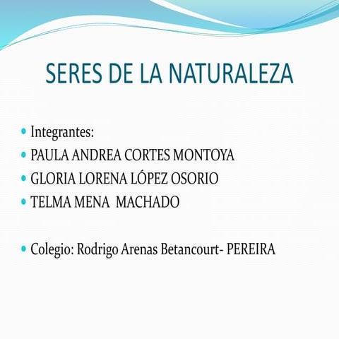 Los seres vivos y objetos no vivos grado | PPTX