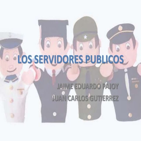 Los servidores publicos | PPTX