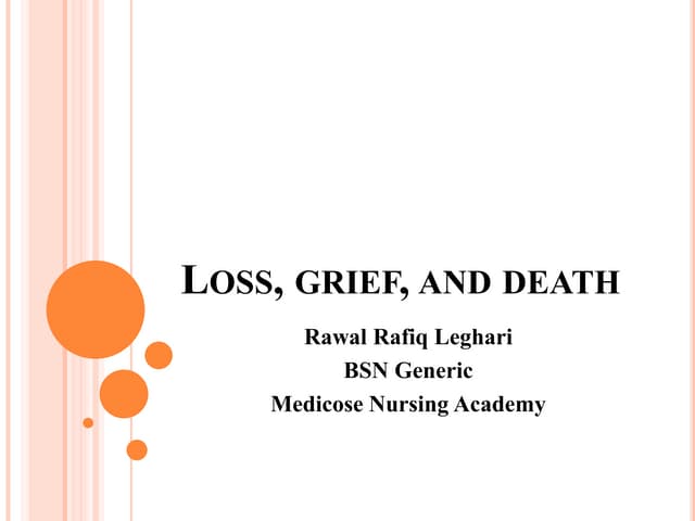 Loss and Grief | PPTX