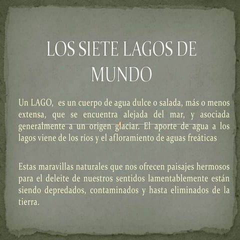 LAGOS y LAGUNAS DEL PERU | PDF