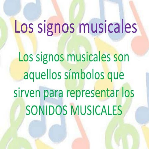 L os signos musicales | PPTX