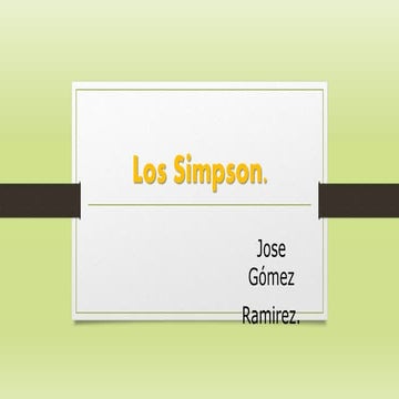 Los simpson | PPTX