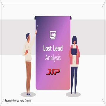 Loss Lead Analysis for JTSV | PPT