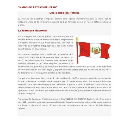 Los símbolos patrios | PDF