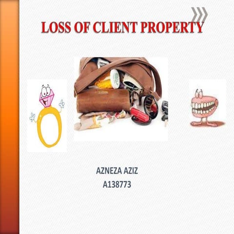 Loss of client property | PPTX