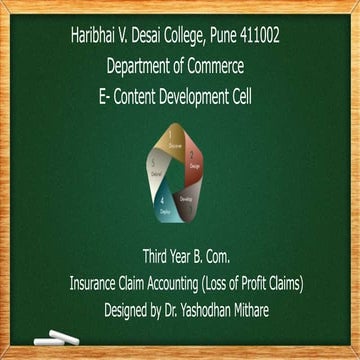 Insurance Claim Accounting | PPTX