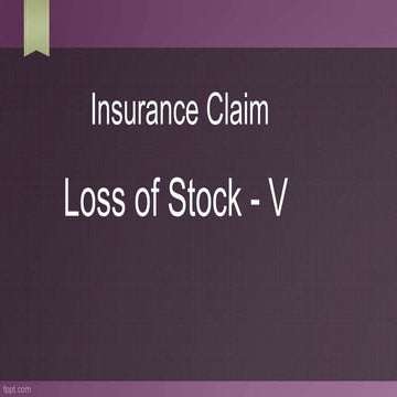 Loss of stock 5 | PPT
