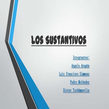 Los sustantivos | PPTX