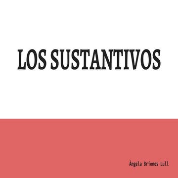 Los sustantivos | PPTX
